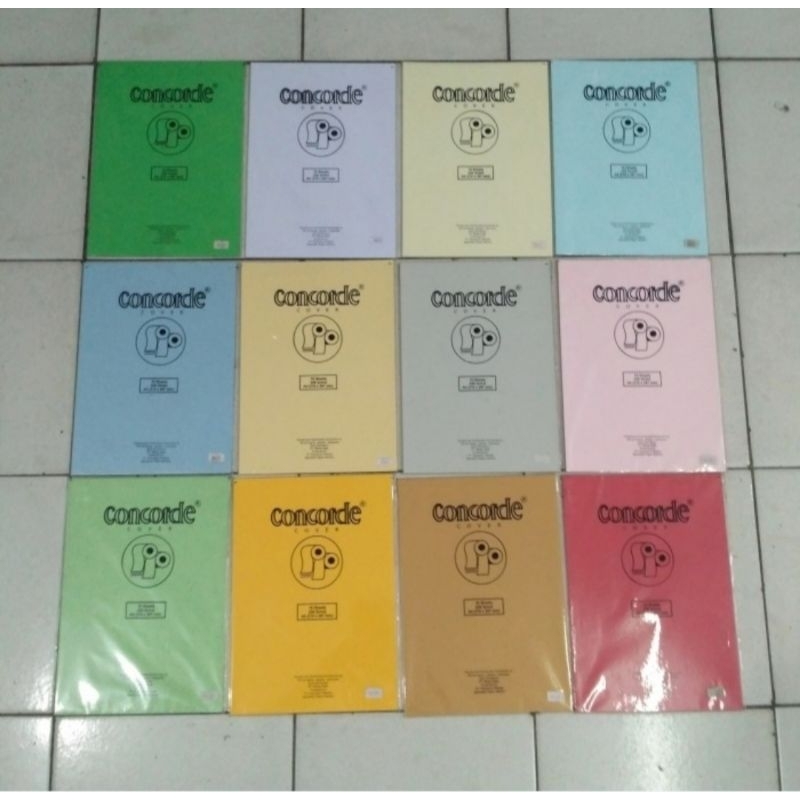 Jual Kertas Concorde uk A4 220 gram - Pack isi 10 Sheets. | Shopee ...