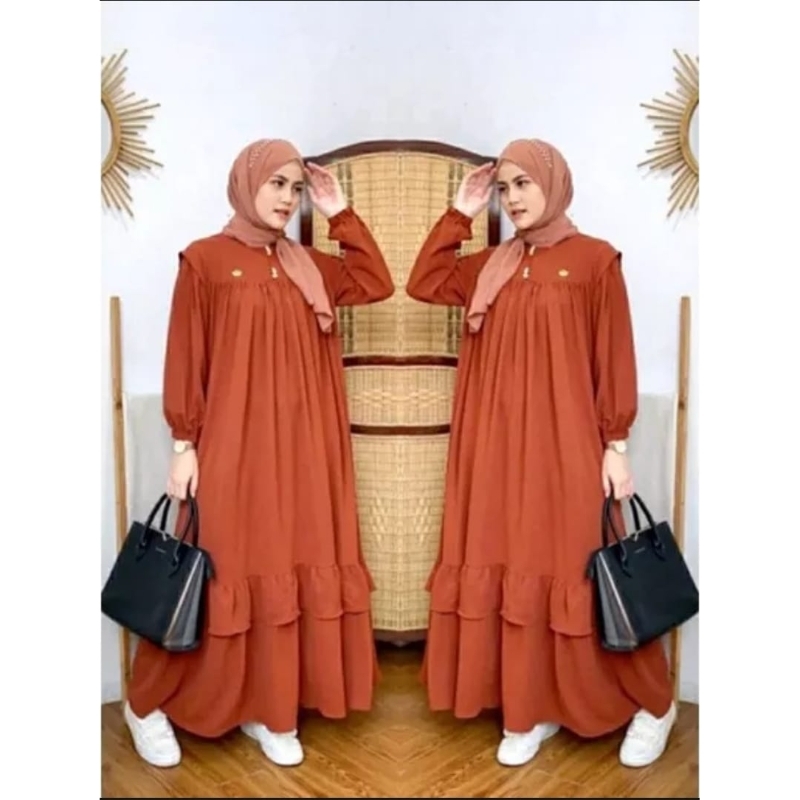 Jual KALA DRESS CRINKLE AIRFLOW PREMIUM LD 130 ALLSIZE / GAMIS CRINKLE ...
