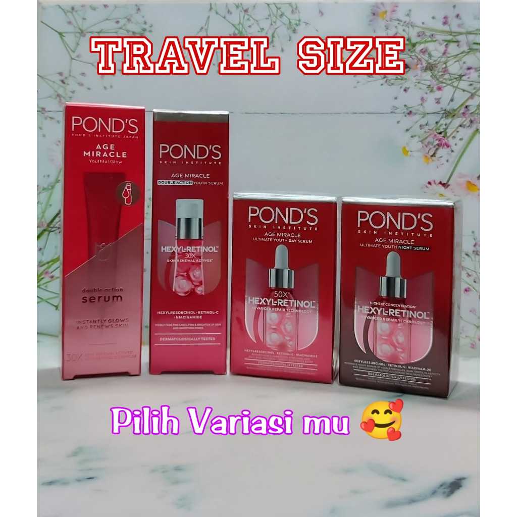 Jual Ponds Age Miracle Double Action Retinol Serum Anti Aging 15Ml ...