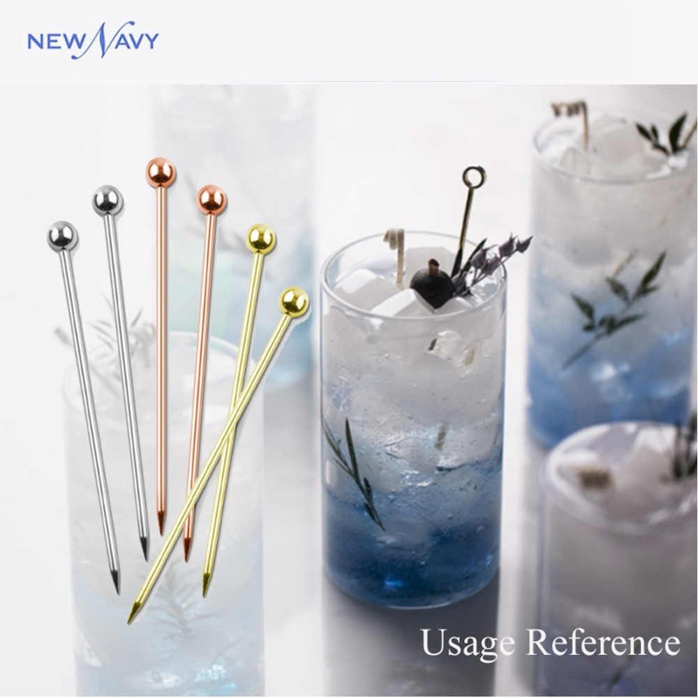 Jual Garnish skewer cocktail picker stainless tusukan besi | Shopee ...