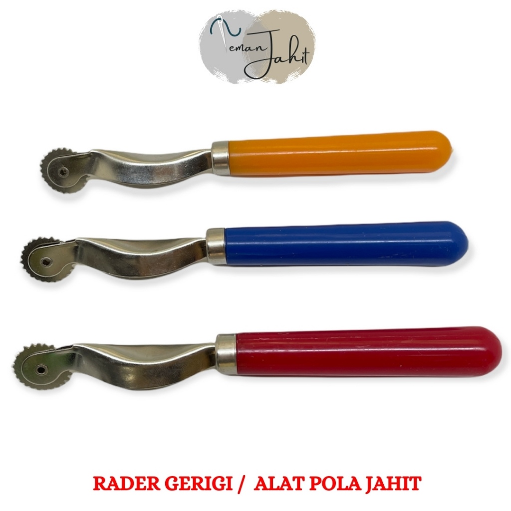 Jual Rader Gerigi Gagang Warna - Round Tracing Wheel - Alat Penanda ...
