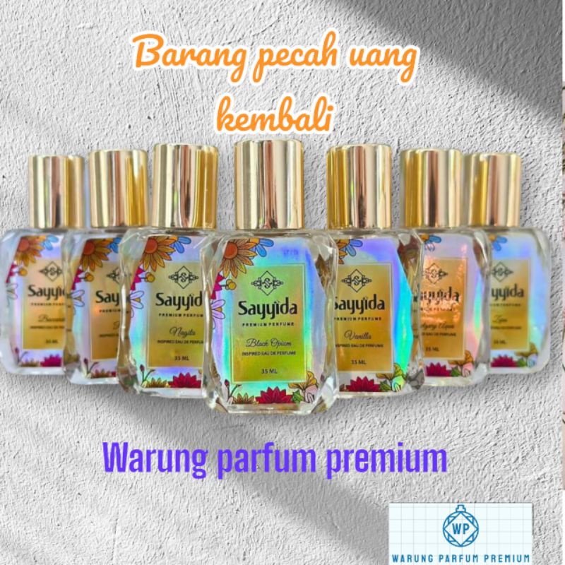 Jual PARFUM PREMIUM SAYYIDA 35 ML LEBIH NYAMAN DIBAWA KEMANA MANA ...