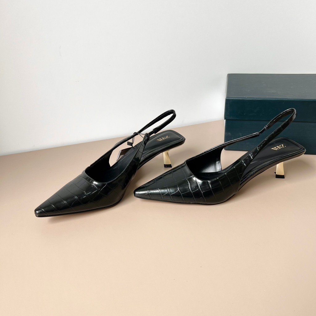 Jual Z101228 SEPATU HEELS WANITA ZARA ORIGINAL | Shopee Indonesia