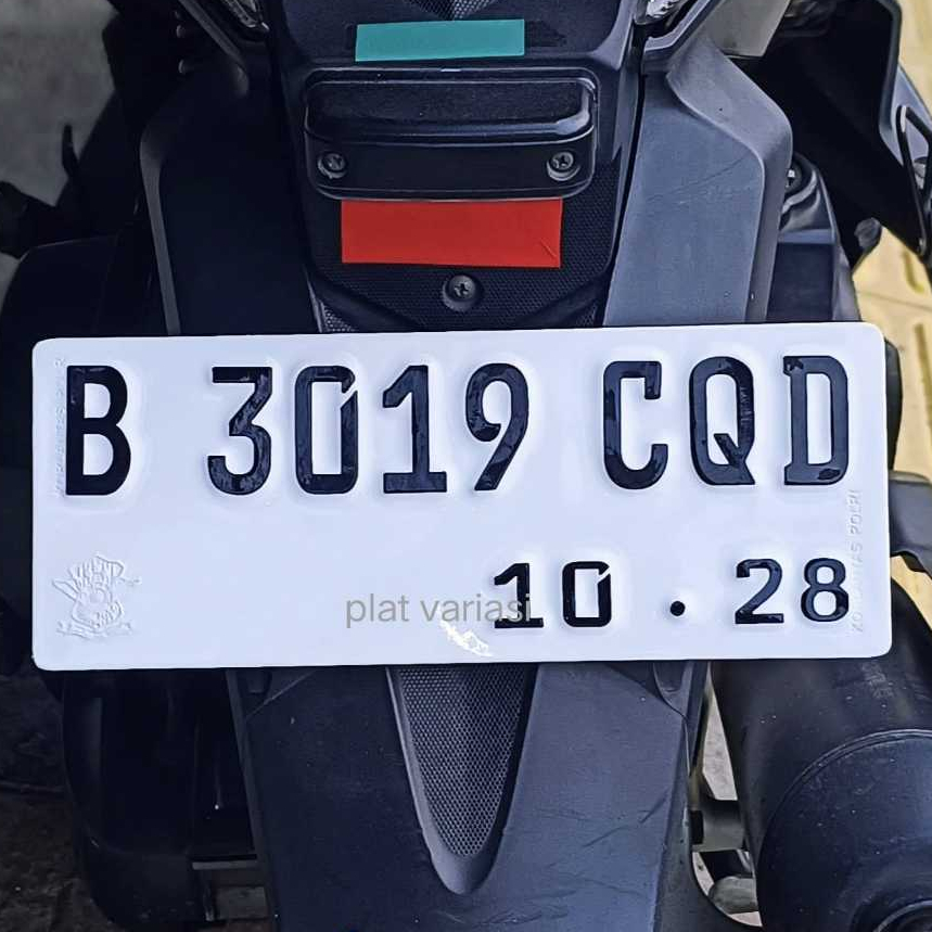 Jual Plat custom 2 pcs (depan+belakang) model FONT TERBARU / custom ...