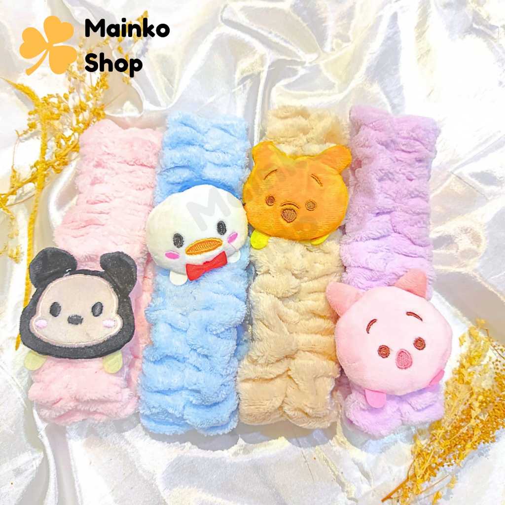 Jual Bandana Bando Headband Makeup Mandi Bulu Handuk Motif Disney Pooh ...