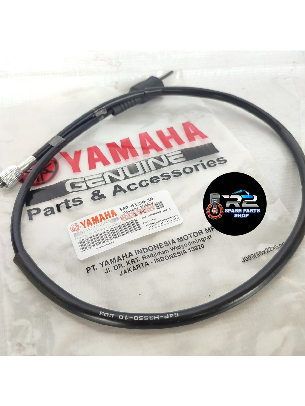 Jual KABEL SPIDOMETER/SPEEDOMETER CABLE MIO-J (54P-H3550-10) | Shopee ...