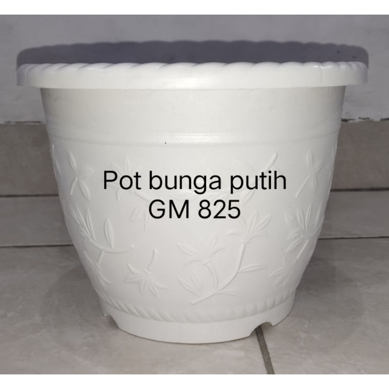 Jual Pot bunga putih (GM 825) /pc | Shopee Indonesia
