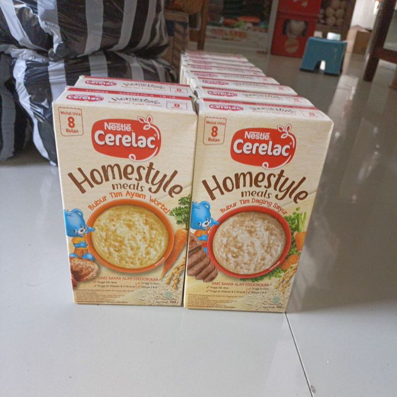Jual Nestle Cerelac homestyle bubur tim 8+100gr | Shopee Indonesia