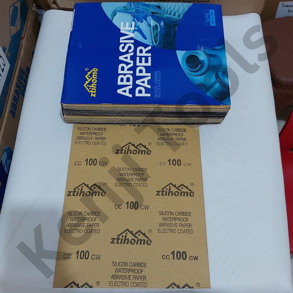 Jual Amplas Duco/ Amplas Lembaran ZTIHOME Grit 100 Waterproof / Anti ...