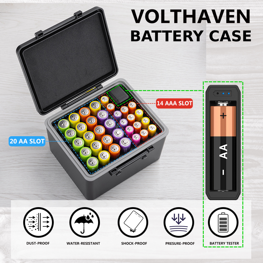 Jual VoltHaven Baterai Case AA AAA Water-resistant Kotak Battery Case ...