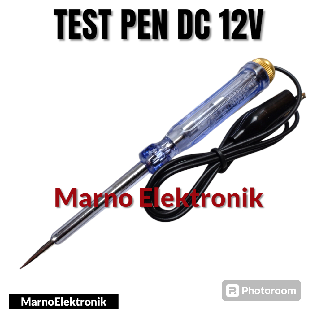 Jual OBENG TESPEN AKI DC 12 VOLT TEST PEN DC 12V + KABEL TESTPEN ...
