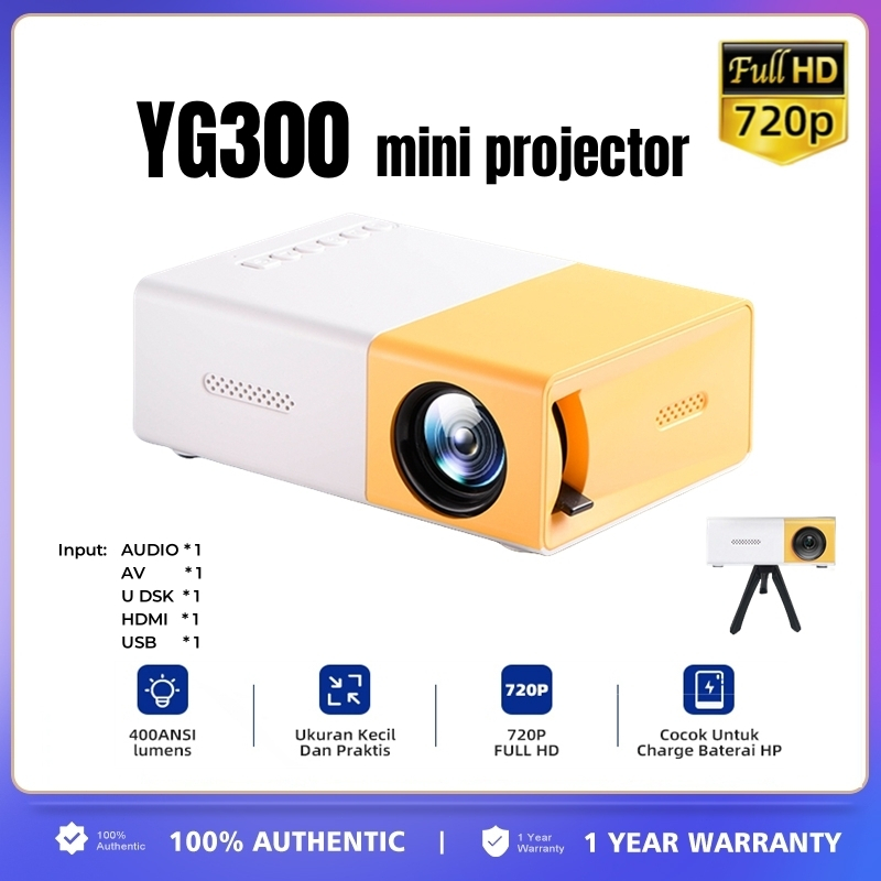 Jual Mini Projector YG300 Portable LED Mini Projector hp Mini Home ...