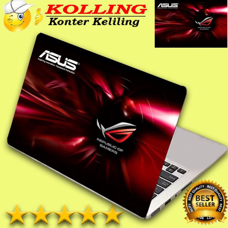 Jual Bagus Banget Garskin Laptop logo art ASUS ROG Skin Laptop Stiker ...