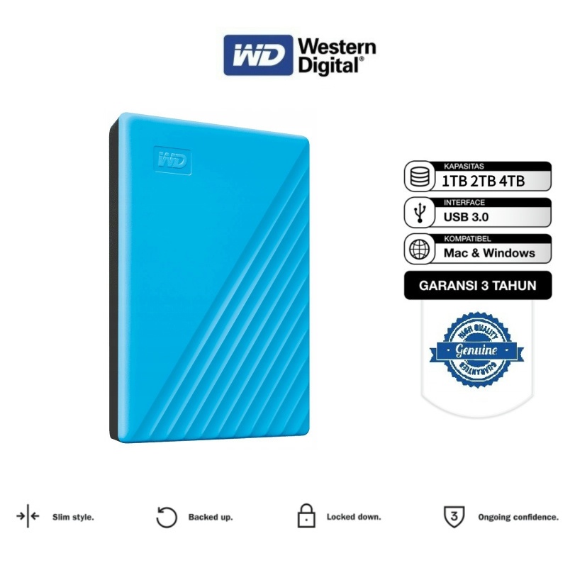 Jual Western Digital HDD New My Passport Portable hard drives 500GB/1TB ...