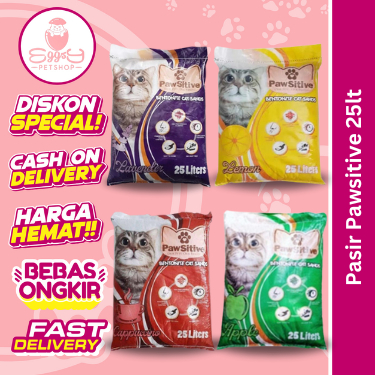 Jual Pasir pawsitive 25l gumpal wangi cat litter | Shopee Indonesia