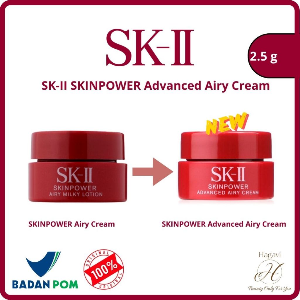 Jual SKII SK-II SK2 SK II Skinpower Advance Airy Cream 2.5gr (ORI 100%) | Shopee Indonesia