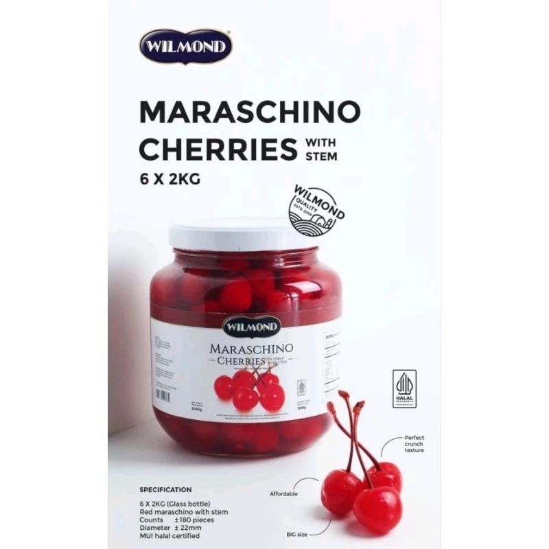 Jual CHERRY TANGKAI MERAH MARASCHINO CHERRIES 2 KG | Shopee Indonesia