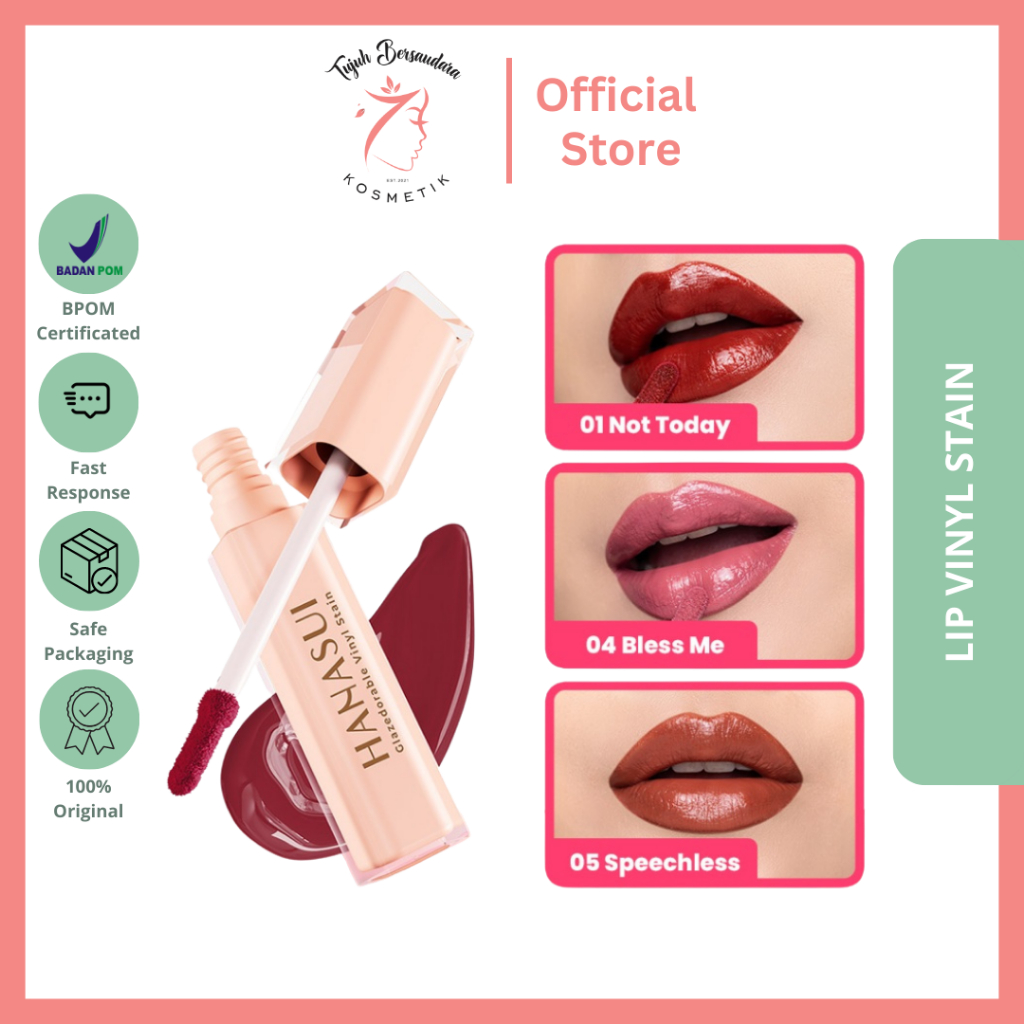 Jual Hanasui Glazedorable Vinyl Stain - Plumpy Glazed Lips Vibrant ...
