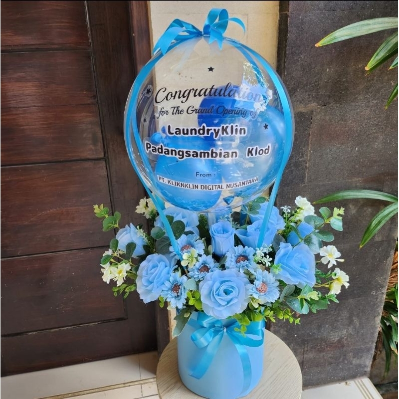 Jual Bloombox balon / bunga artificial / hadiah grand opening ultah ...