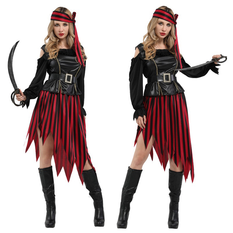 Jual jojokids | W-0287 | pirates women adult costume halloween pirate ...