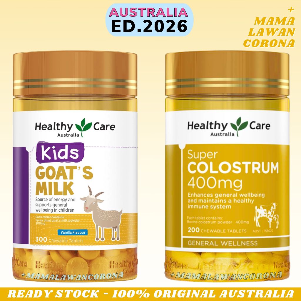 Jual Healthy Care Kids Goat's Milk Vanilla Flavour Chewable 300 Tablets ...
