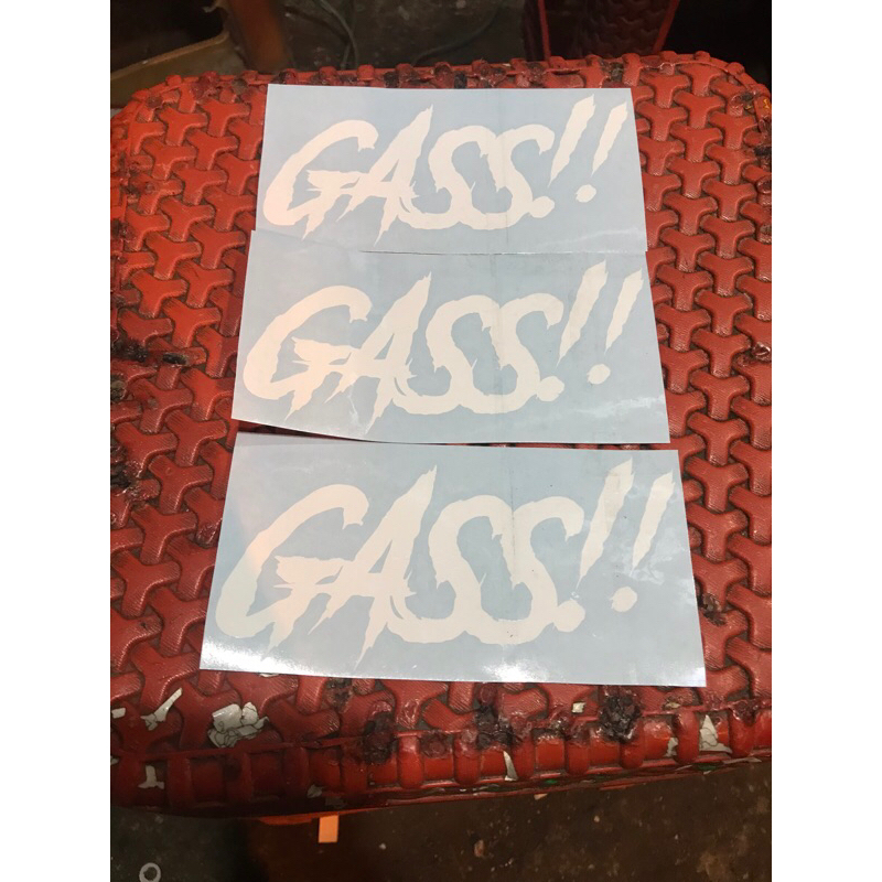 Jual sticker cutting gass stiker gas ukuran 15x8cm besar | Shopee Indonesia