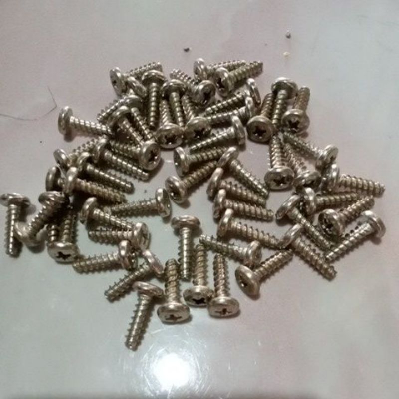 Jual BAUT SKRUP 4×15 CROM+ | Shopee Indonesia