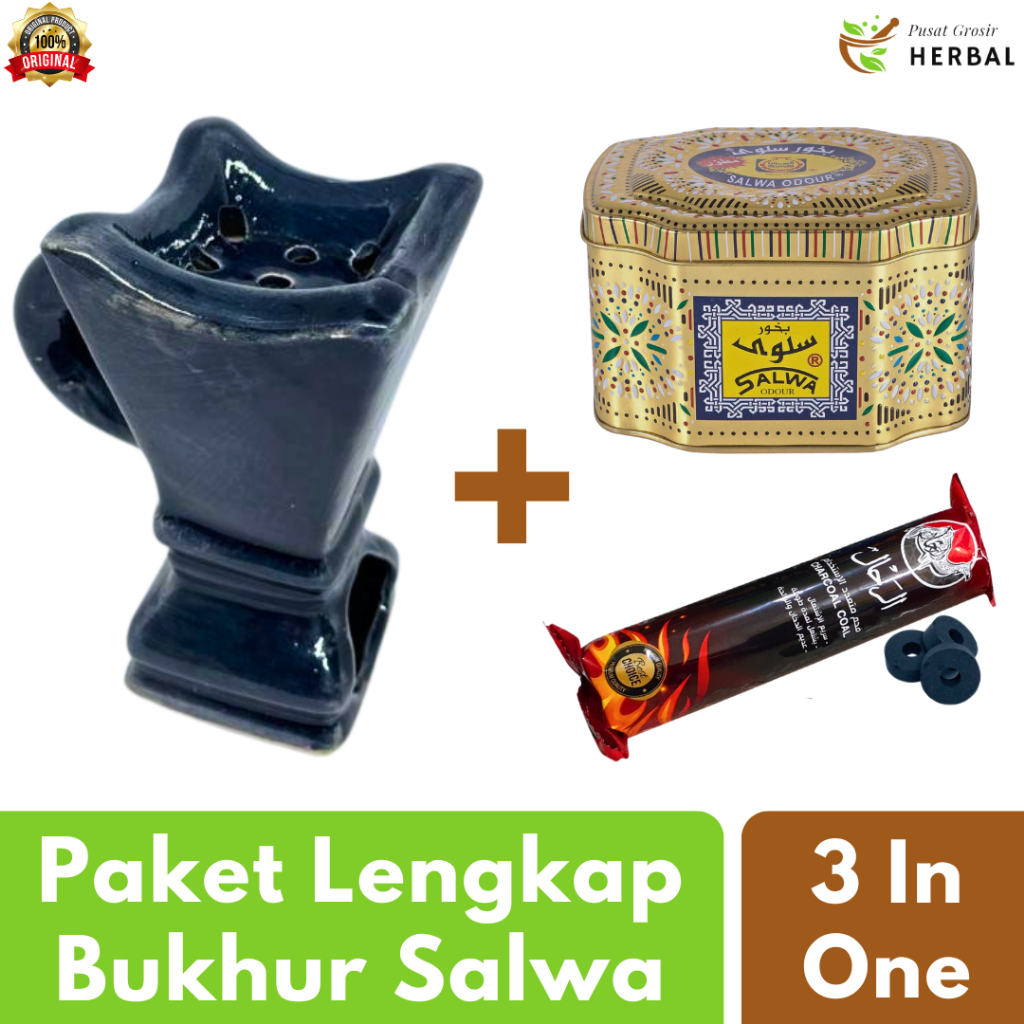 Jual Paket Lengkap Bukhur Bakhoor Dupa Arab Satu Set Salwa Odour By ...
