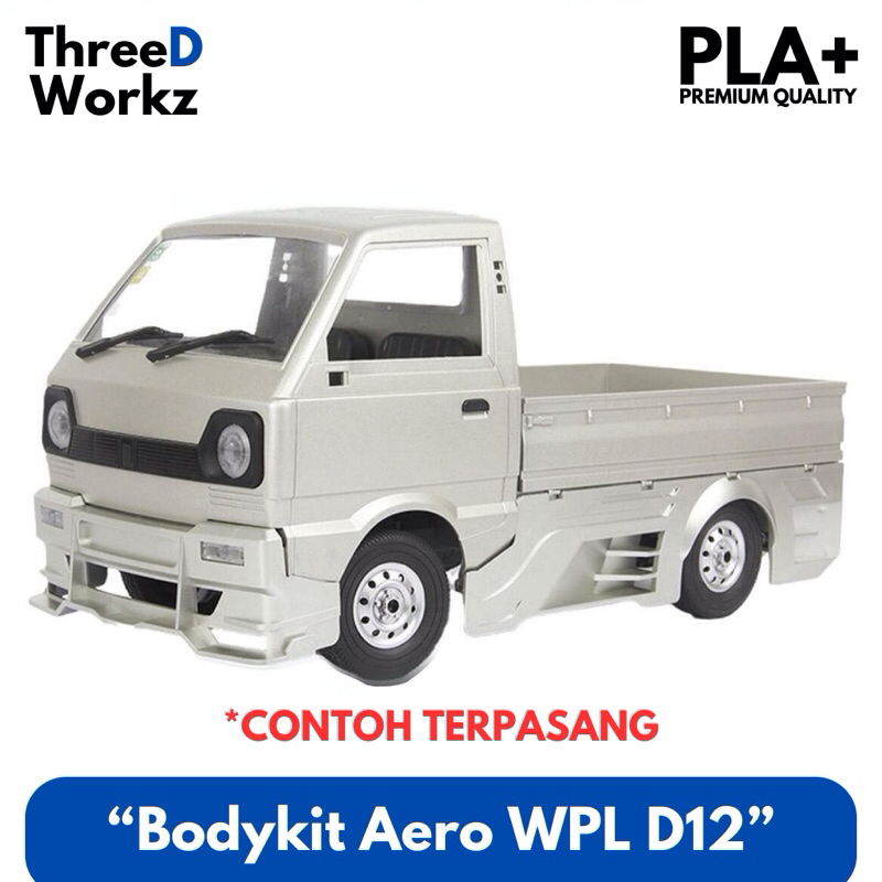 Jual BODYKIT AERO BESIEGE DRIFT/RACING/SPORT RC WPL D12 1:10 CARRY 3D PRINTED | Shopee Indonesia