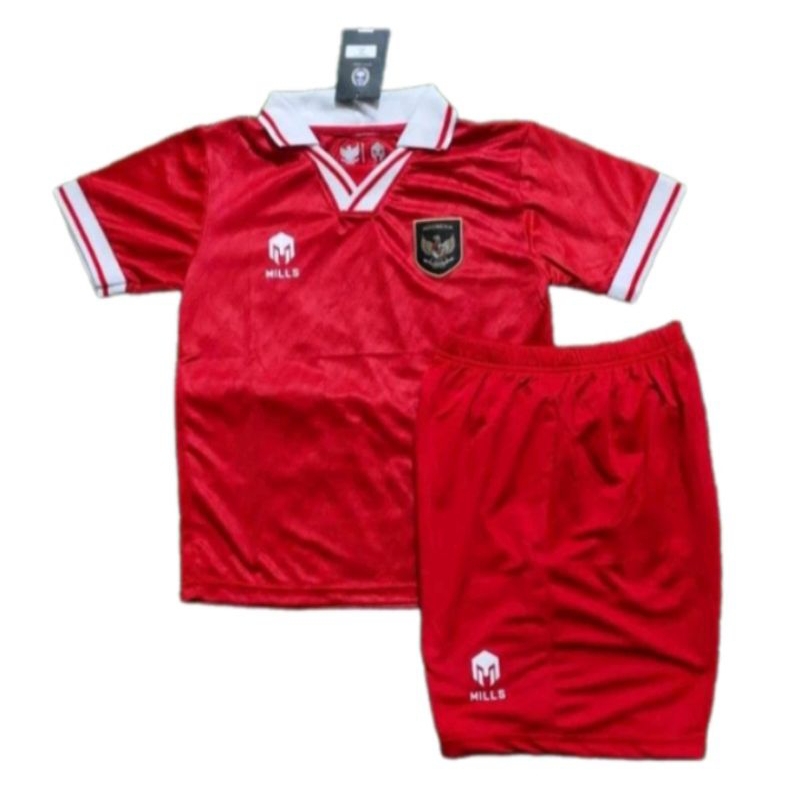 Jual Jersey Kids Timnas Indonesia Home Mills 2022 2023 Jersey grade ...