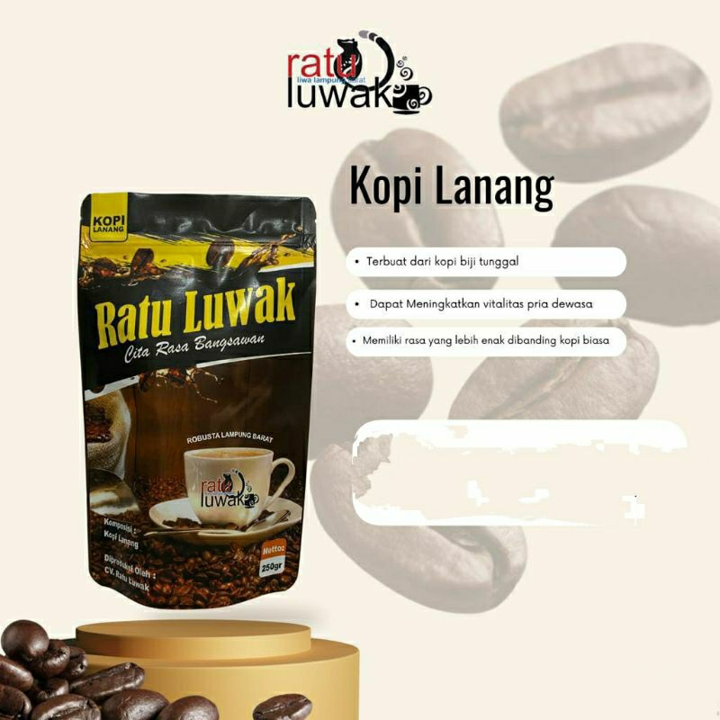 Jual Kopi Lanang (Peaberry) 250g | Shopee Indonesia