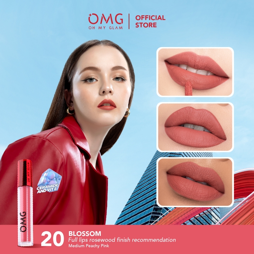 Jual MFI - OMG OH MY GLAM MATTE KISS LIP CREAM BPOM LIPSTIK LIP CREAM ...