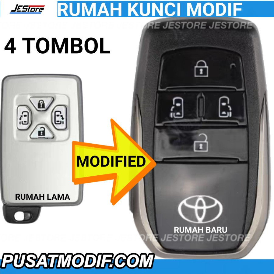 Jual VELLFIRE CASING KUNCI REMOTE KEY RUMAH KUNCI MODIF VELLFIRE ALPHARD TOYOTA KUNCI | Shopee ...
