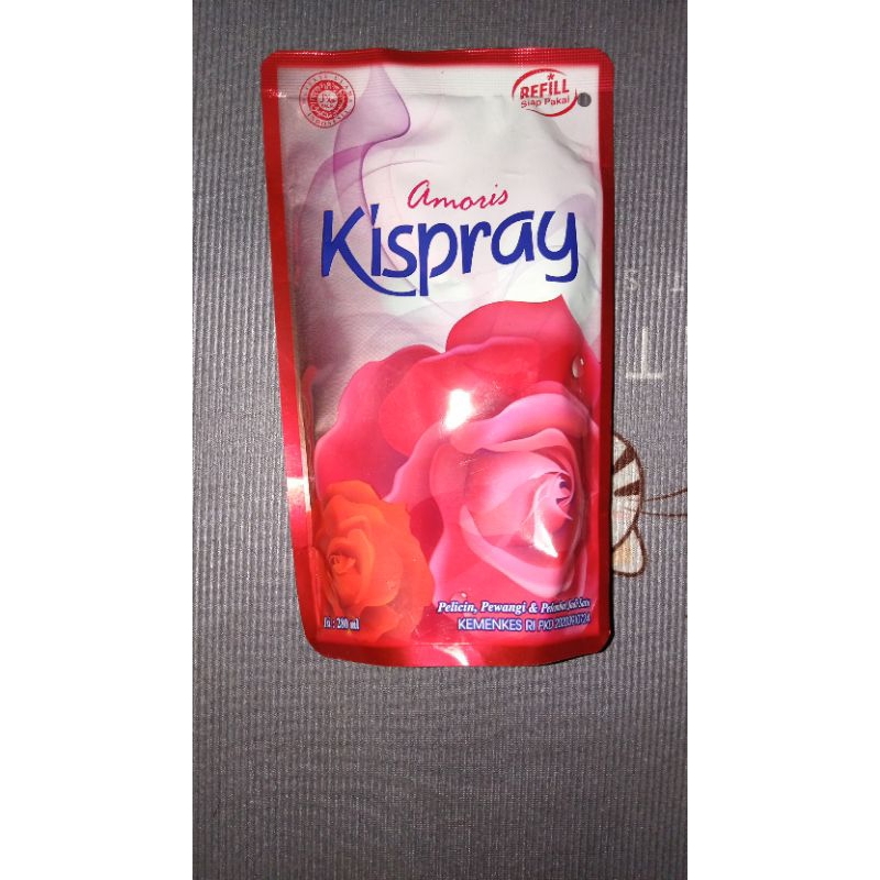 Jual KISPRAY AMORIS MERAH pelicin pelembut pewangi pakaian 280ml ...