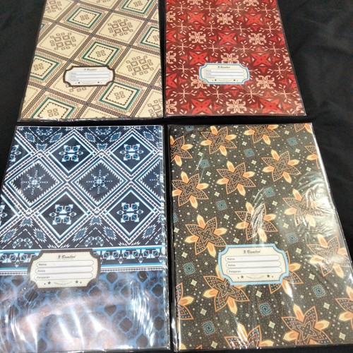 Jual Sampul Kertas Batik Premium Sampul Buku Batik 1 Pack Isi 20