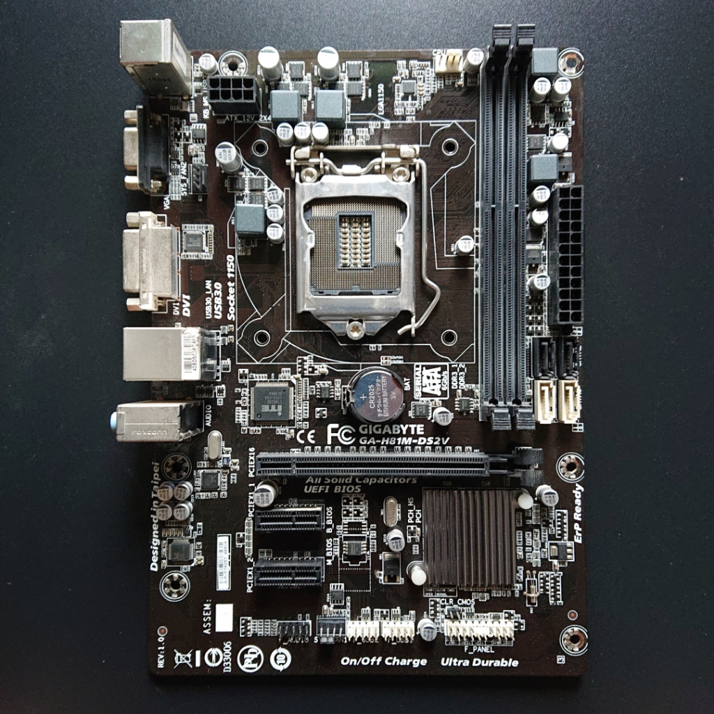 Jual Gigabyte GA-H81M-DS2V Desktop Motherboard Micro ATX Ultra Durable ...