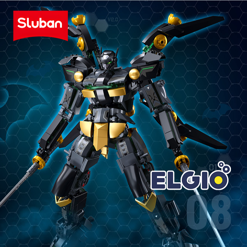 Jual Sluban Bricks Robot Mecha Black Bat Hero B1052 | Shopee Indonesia