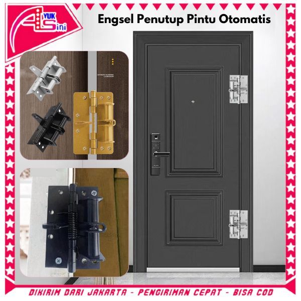 Jual AS Engsel Penutup Pintu Otomatis Metal Plat Engsel Penahan Pintu ...
