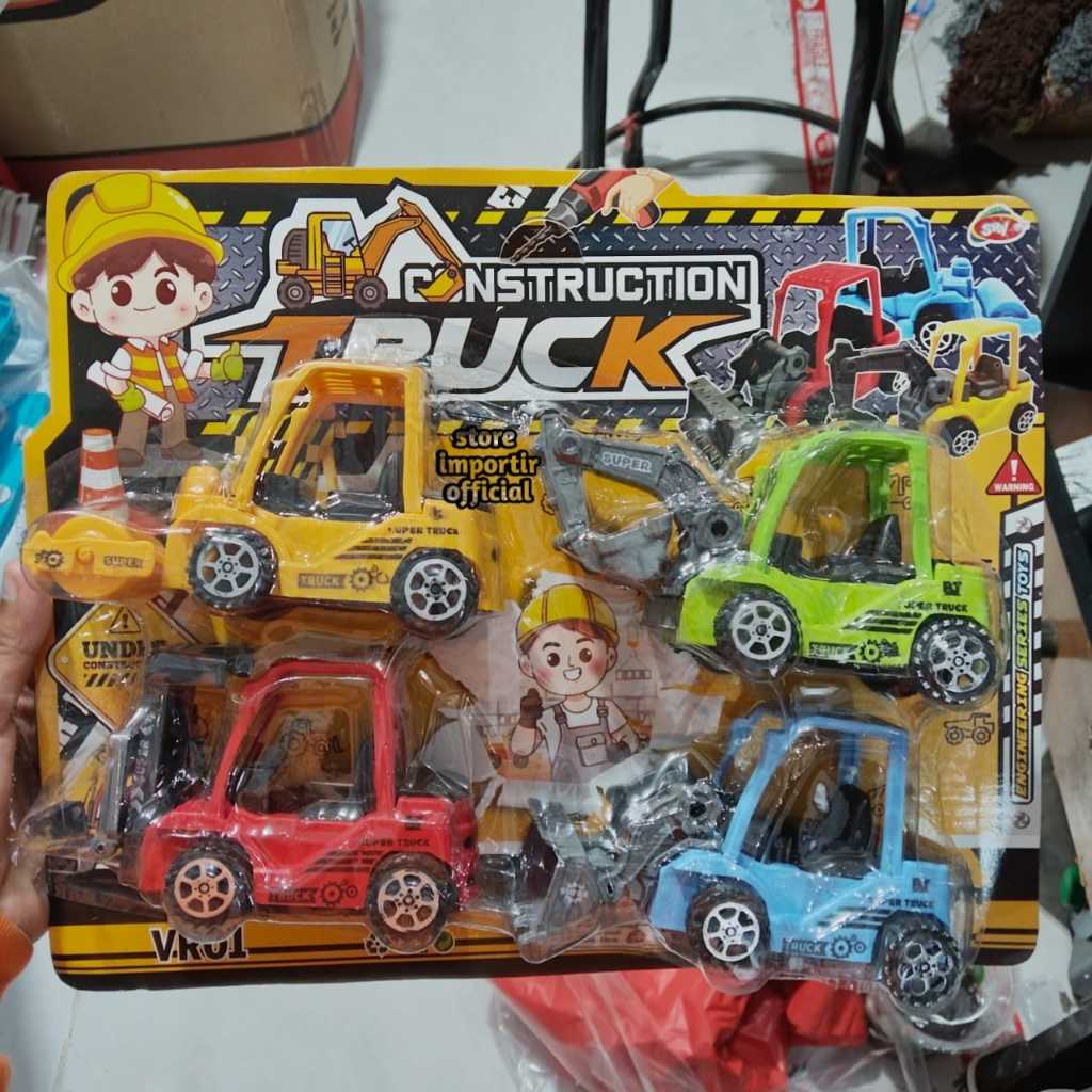 Jual Mainan Anak Konstruksi Isi 4 Pcs VR 01 Power Truck Bermacam Macam ...