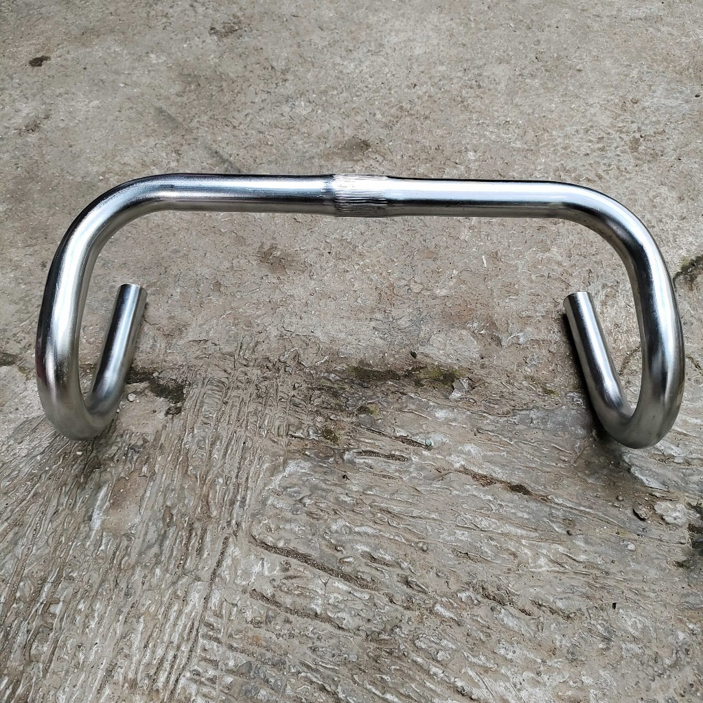 Jual Dropbar Besi Steel Stang Sepeda Balap Fixie Standar 25.4 mm Taiwan Chrome Black | Shopee ...