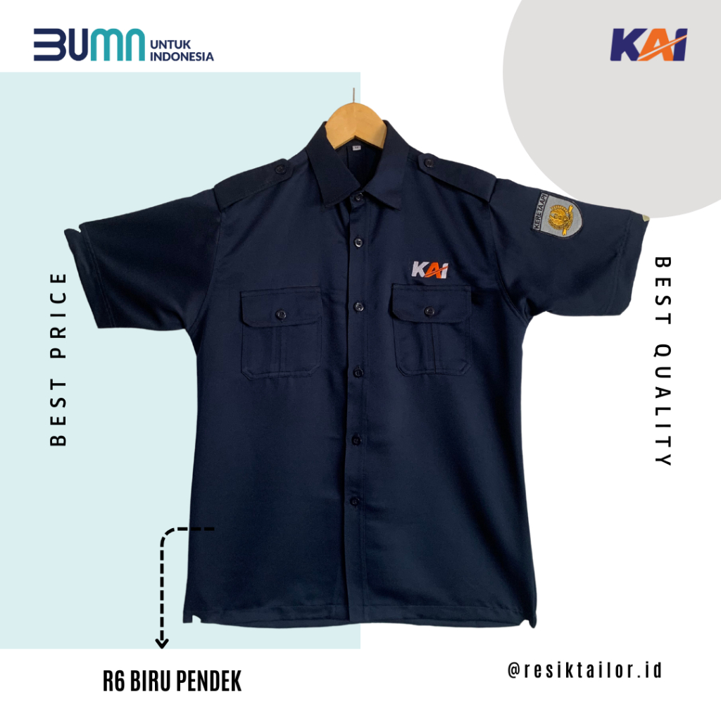Jual Seragam R6 Biru PT.KAI | Shopee Indonesia