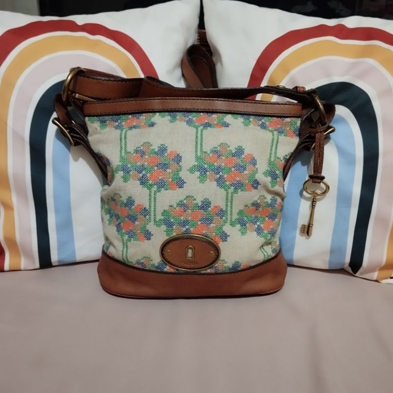 Jual Tas fossil vri floral vintage | Shopee Indonesia