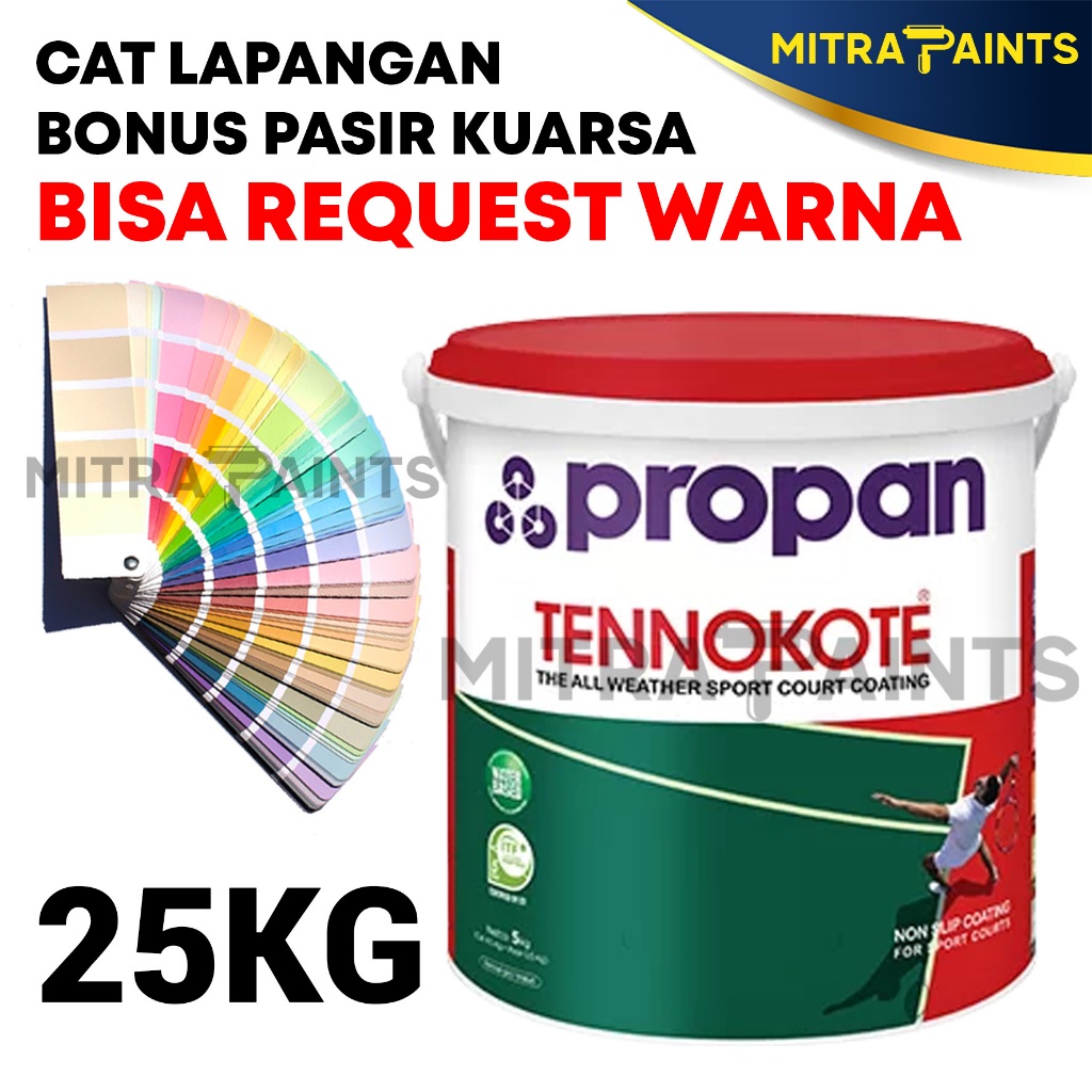 Jual PROPAN TENNOKOTE 25 KG / PAIL / CAT LAPANGAN TENNIS BASKET TERAS ...