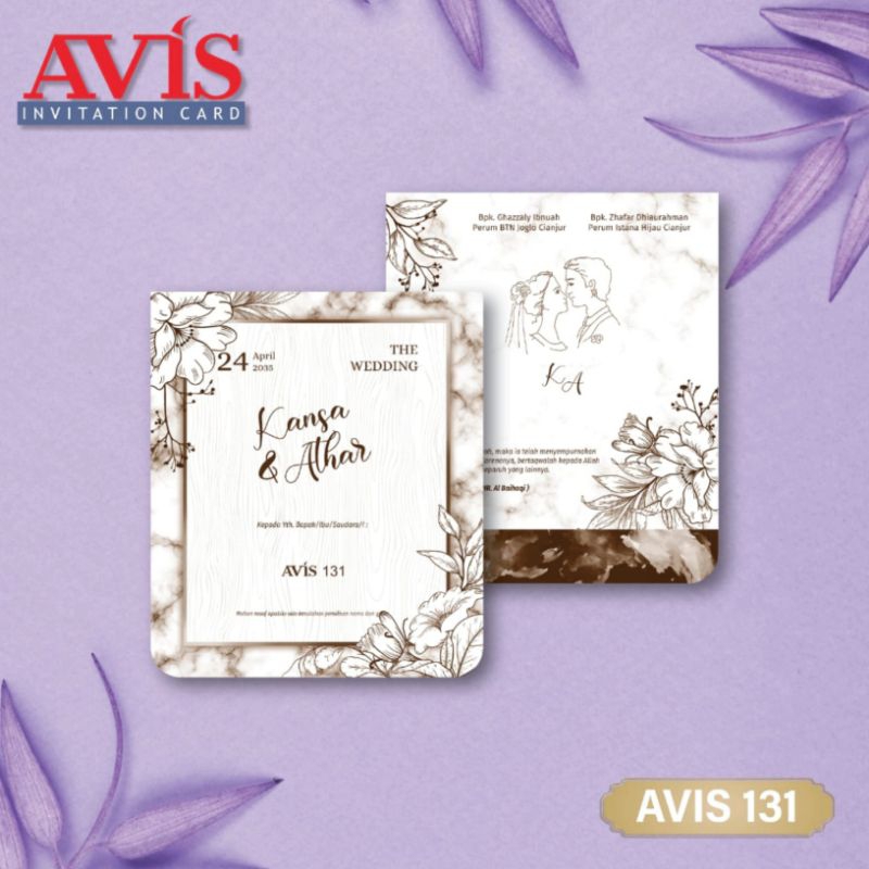 Jual Undangan Avis 131 | Undangan Murah | Undangan Pernikahan | Shopee ...