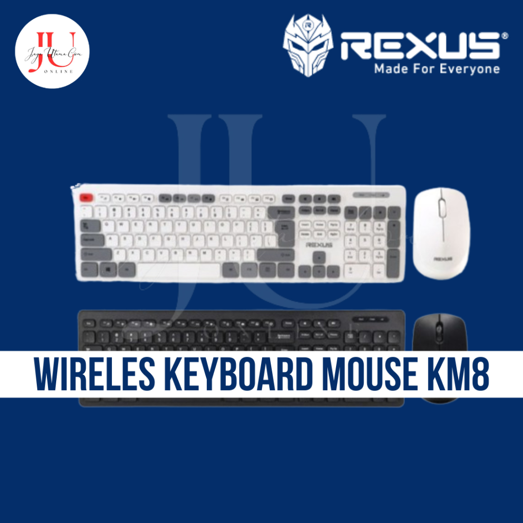 Jual Rexus Keyboard Mouse Wireless KM8 Combo Original | Shopee Indonesia