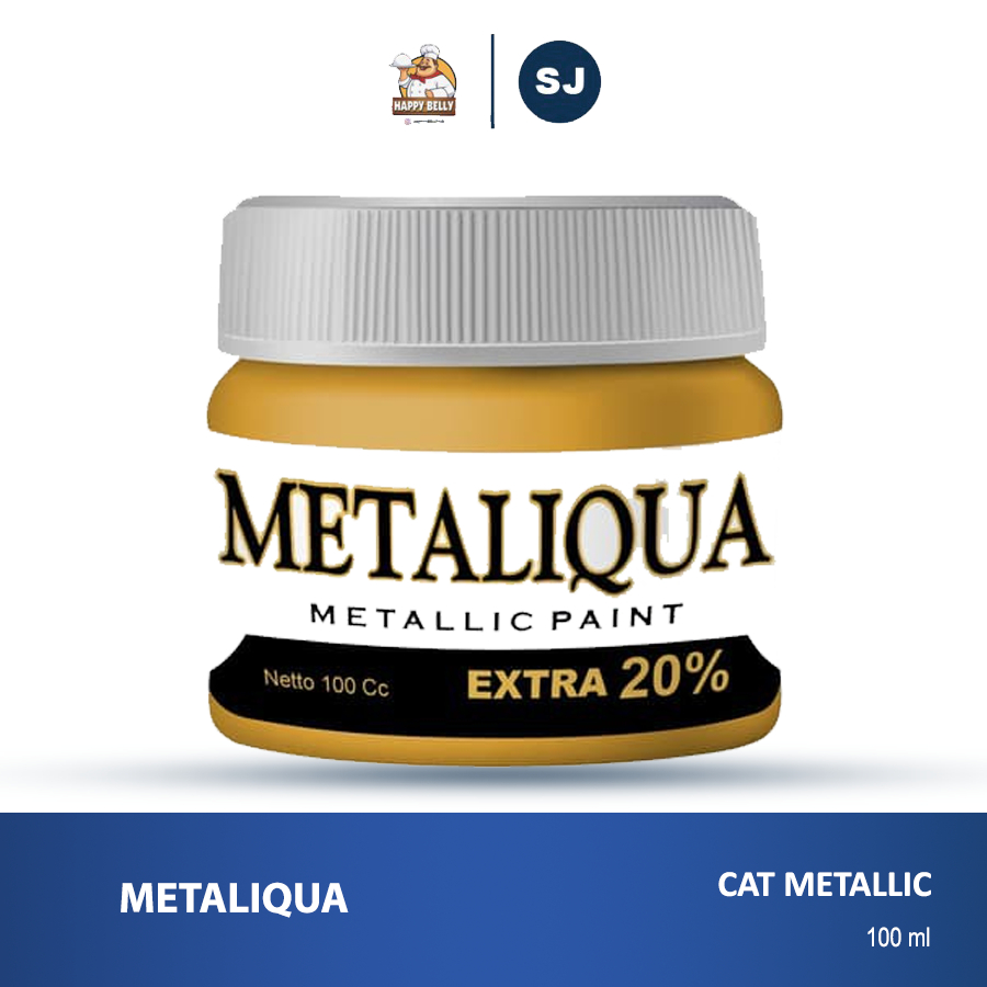 Jual CAT METALIK METALLIC METALIQUA 100 CC 100 ML | Shopee Indonesia