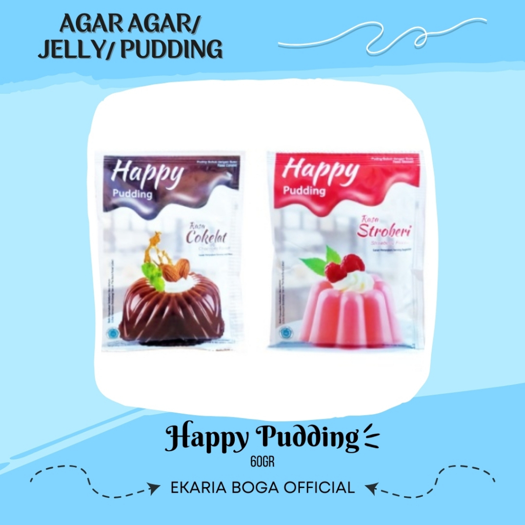 Jual JELLY | AGAR AGAR | PUDDING | TEPUNG PUDDING | BUBUK | FORISA | HAPPY PUDDING 60GR | Shopee ...