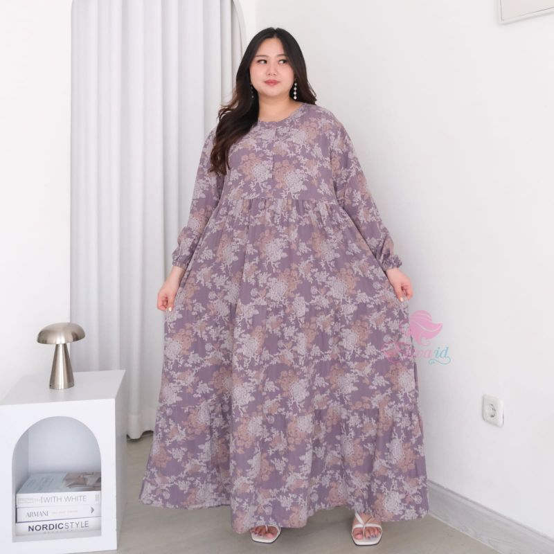 Jual Gamis Jumbo Monita Crinkle LD 120 130 140 cm | Shopee Indonesia