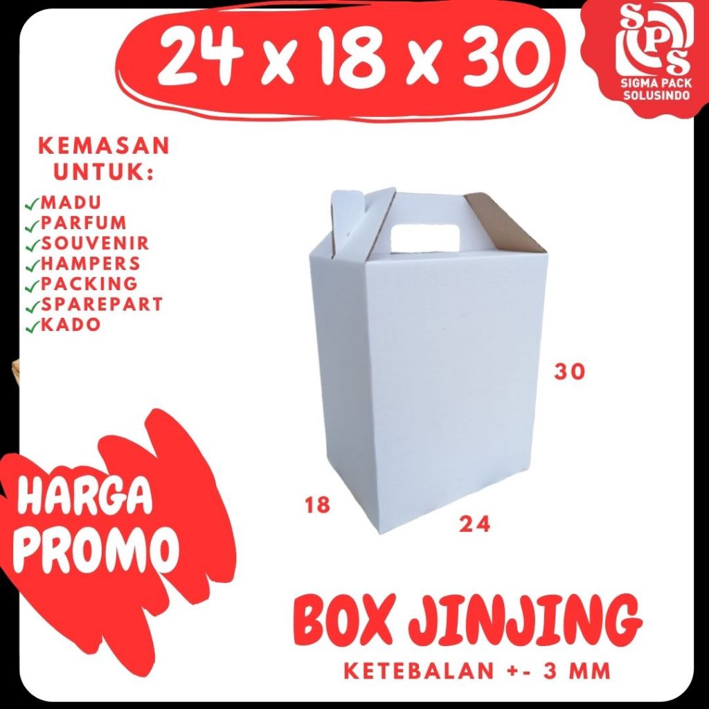 Jual Box Jinjing 24x18x30 Gable Box Kardus Packing Eid Mubarok Idul ...
