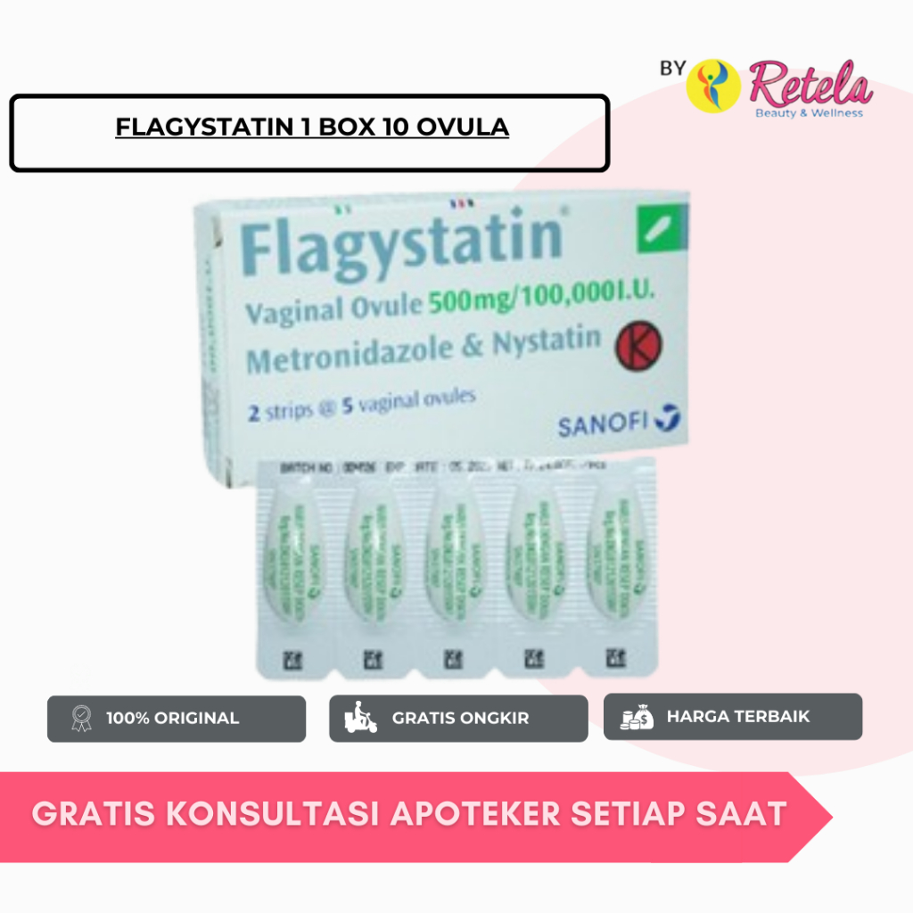 Jual FLAGYSTATIN 1 BOX 10 OVULA | Shopee Indonesia